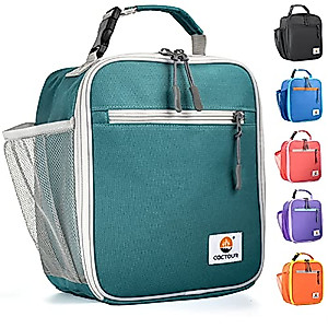 CaCTOUR Lunch Box Kids,Premium Insulated Lunch Bag for Girls Boys,Soft Bag Mini Cooler Back to School Thermal Reusable Lunch Bag for Work School Picnic (Green)