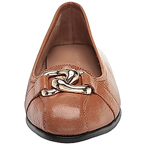 Aerosoles Women's Bristol Ballet Flat, TAN LEATHER, 5