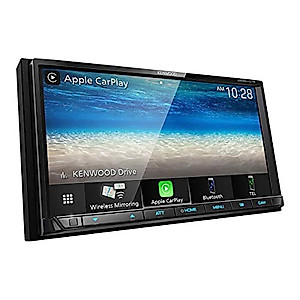 KENWOOD DMX9707S 6.95-Inch Capacitive Touch Screen, Car Stereo, Wired and Wireless CarPlay and Android Auto, Bluetooth, AM/FM Radio, MP3 Player, USB Port, Double DIN, 13-Band EQ, SiriusXM