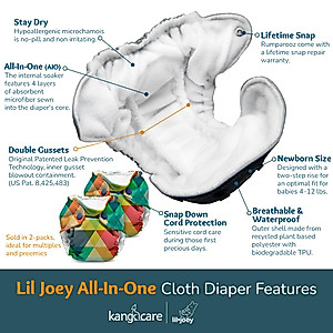 Kanga Care Lil Joey Cloth Diaper (2pk) Fluff
