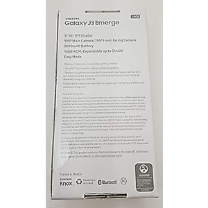 Samsung Galaxy J3 Emerge J327P SILVER Android Cell Phone - SPRINT