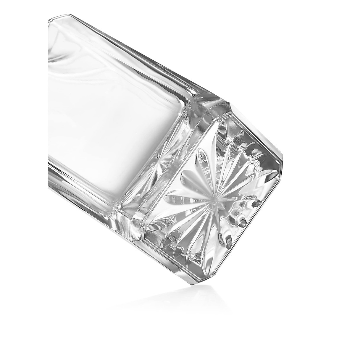 Makerflo Customizable Whiskey Decanter - 750ml Glass Alcohol Decanter with Airtight Bottle Stopper - Ideal Personalized Gift for All Occasions - Clear (1 Piece) - Suitable for engraving.