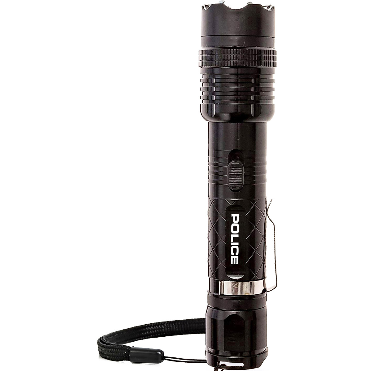 Police Stun Gun 1158 - Aluminum Series 59 Billion Rechargeable with LED Tactical Flashlight
