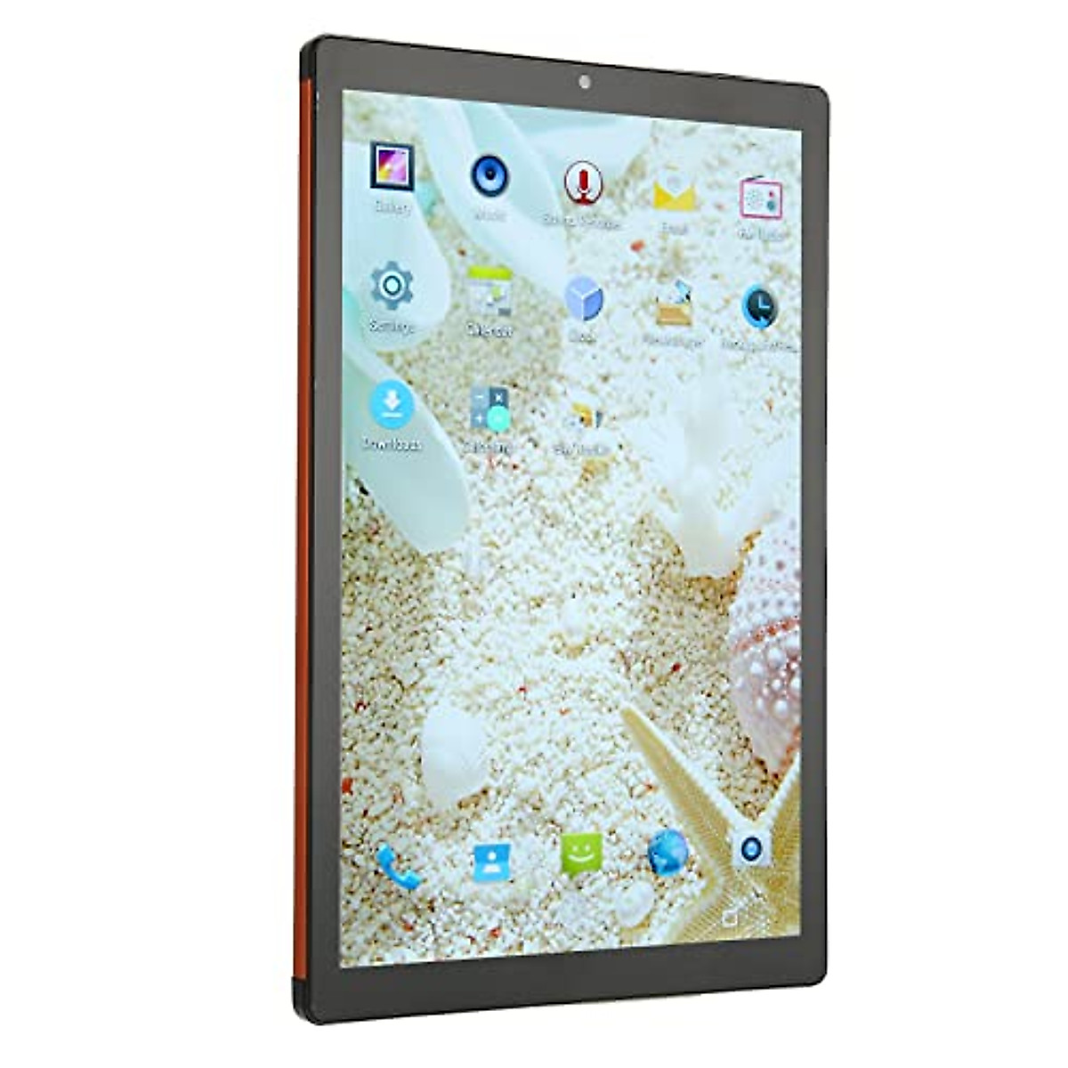 HD Tablet, Octa Core Orange Front 5MP Rear 13MP 2.4G 5G WiFi 10.1 Inch Tablet 100-240V 1920x1080 IPS for Play Games for 11.0 (US Plug)