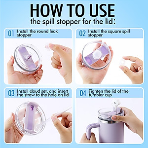 LorinShine 40 OZ Stainless Steel Tumbler with Lid and Straw, Insulated Cup with Handle, Leak Proof Tumbler, Large Water Iced Tea Coffee Bottle for Gift/Travel/Sport/Home