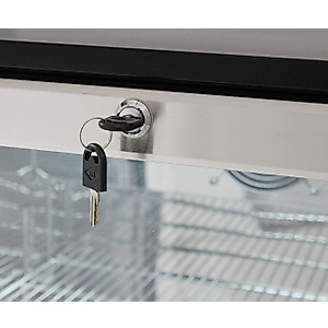 FVLFIL Procool Refrigeration 2-door Glass Front Stainless Steel Back Bar Cooler; 36" Wide, Counter Height Refrigerator