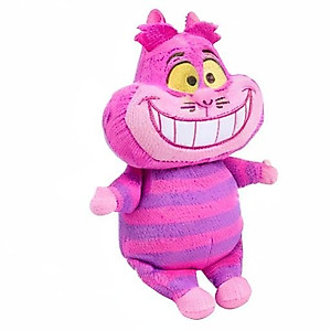Disney Junior Alice’s Wonderland Bakery 8-inch Small Plush Cheshire Cat, Stuffed Animal, Pink, Kids Toys for Ages 3 Up by Just Play