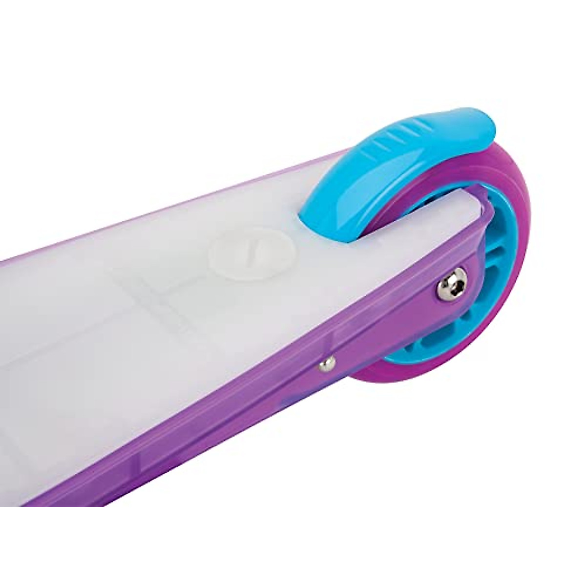 Razor Party Pop Kick Scooter for Kids Ages 6+ - 12 Multi-Color LED Lights, Urethane Wheels, Rear Fender Brake, For Riders up to 143