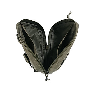 EXCELLENT ELITE SPANKER Tactical Molle Admin Pouch Compact Utility EDC Tool Bag with Shoulder Strap Nylon Belt Waist Bag for Tactical Accessories (RGN)