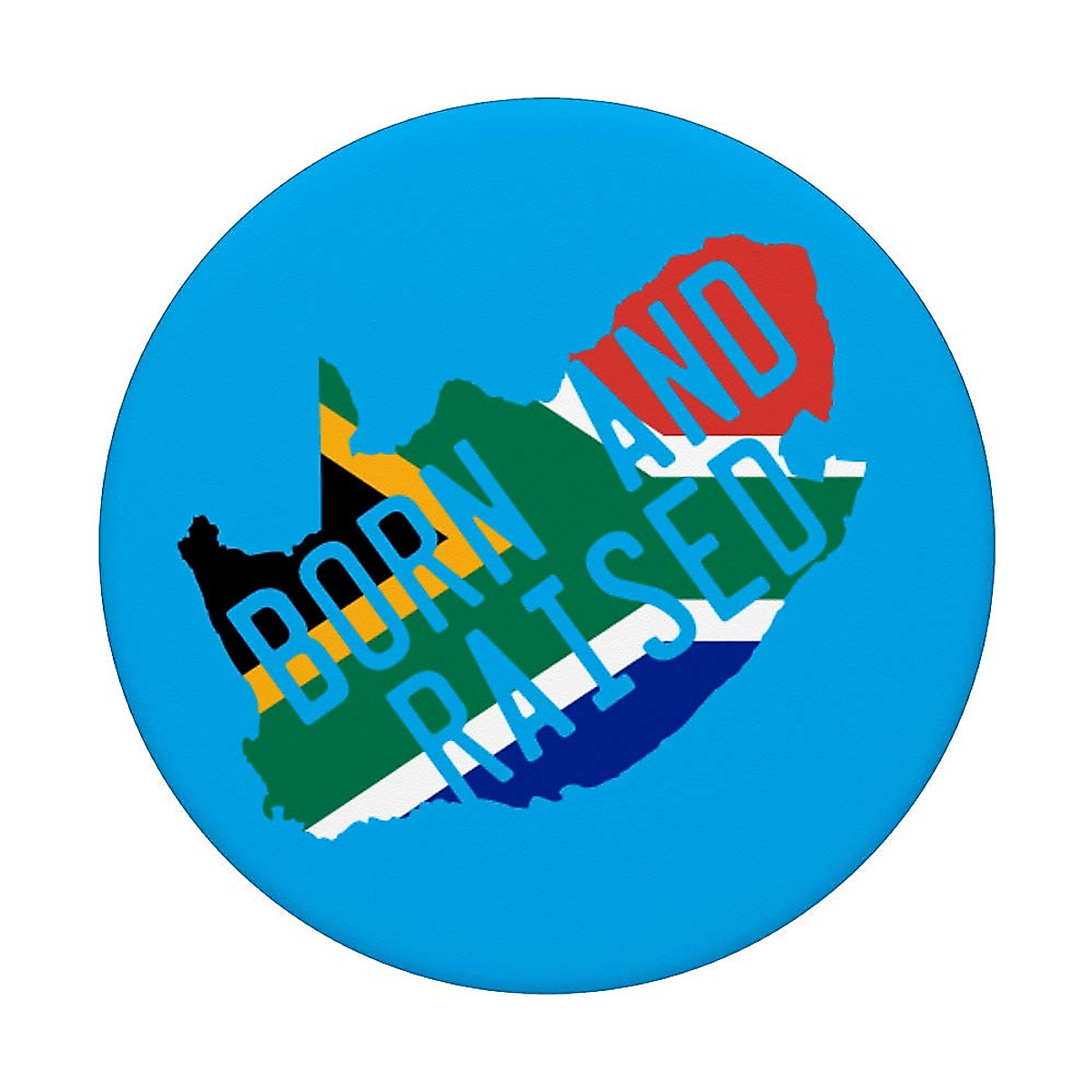 South Africa Pride Flag Map PopSockets Grip and Stand for Phones and Tablets