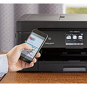 Brother Wireless All-in-One Inkjet Printer, MFC-J895DW, Multi-function Color Printer, Duplex Printing, NFC One Touch to Connect Mobile Printing, Amazon Dash Replenishment Enabled, Black, Standard