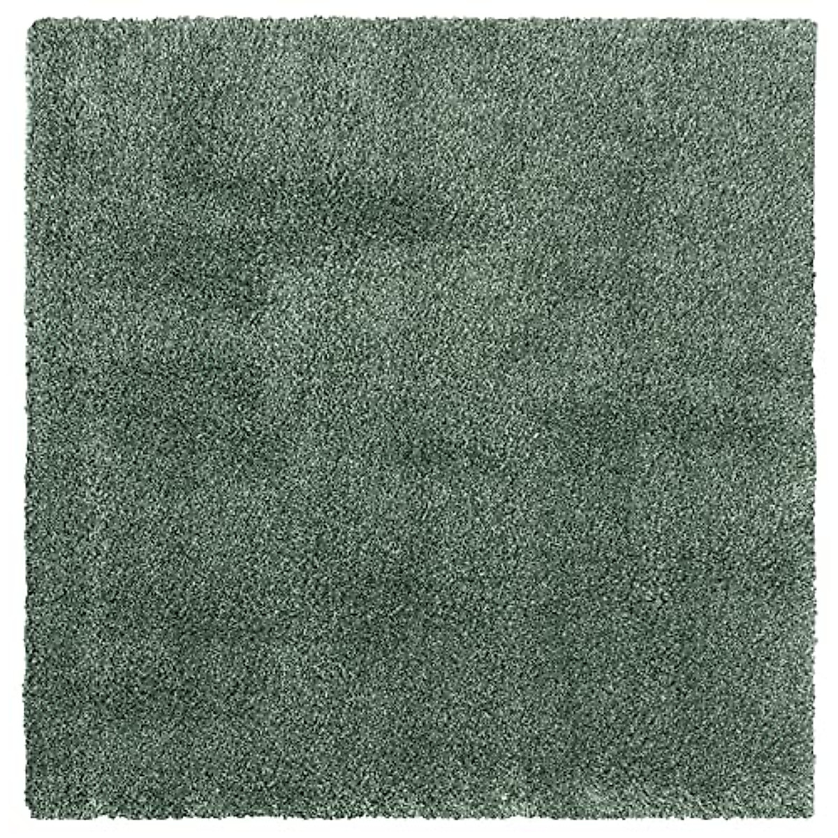 SAFAVIEH Hudson Shag Collection 7' Square Green SGH220Y Modern Solid Non-Shedding Living Room Bedroom Dining Room Entryway Plush 2-inch Thick Area Rug