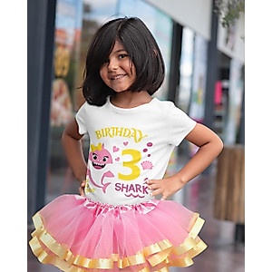 Luke and Lulu Baby Shark Birthday Outfit Girl Collection - 1st Birthday - 2nd Birthday - 3rd Birthday Girl