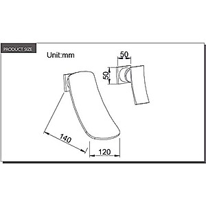 ShiSyan Y-LKUN Basin Sink Mixer Tap for Lavatory Modern Chrome Waterfall Hot and Cold Water Ceramic 2 Holes Double Handle Bathroom Vanity Sink Faucet