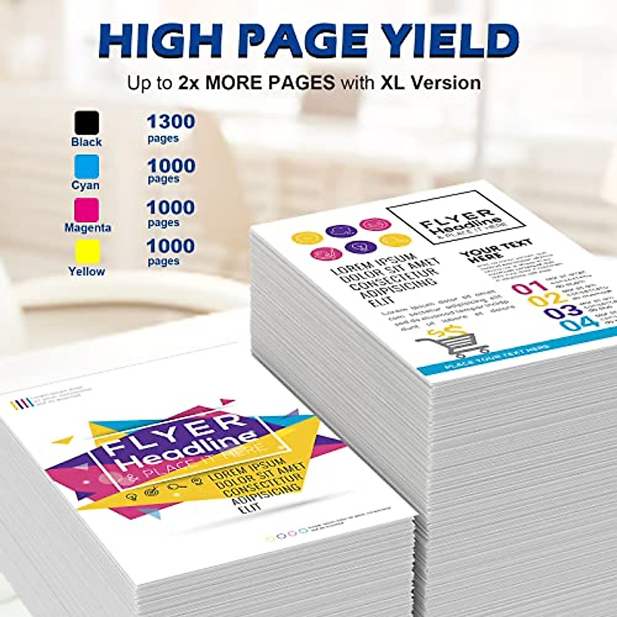 DOUBLE D 934 and 935 Ink Cartridges Compatible Replacement for HP 934XL 935XL for HP Officejet Pro 6830 6230 6815 6835 6812 6820 6220 6810 Printers (3 BK,2C,2M,2Y, 9 Pack)