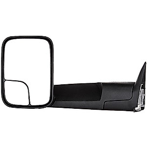 FEIPARTS Tow Mirror Towing Mirror Fits for 1994-2001 for Dodge for Ram 1500 2002 for Dodge for Ram 2500 for Dodge for Ram 3500 Mirror with Left Driver Side Manual Operation Non-Heated No Signal Light