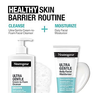 Neutrogena Fragrance Free Daily Facial Moisturizer, Face Moisturizer for Sensitive & Dry Skin with Vitamin B3, Pro-Vitamin B5 & Vitamin E, Supports Skin's Dynamic Barrier, 3.4 fl. oz