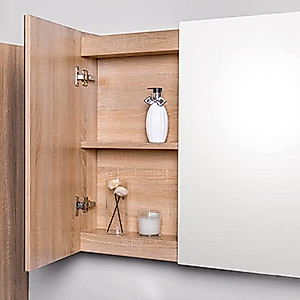 Koozzo 30" Bathroom LED Medicine Cabinet with Mirror, Wall Mount Mirror Cabinet with LED Light, VC1006