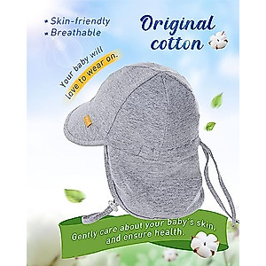 FURTALK Baby Sun Hat UPF 50+ UV Ray Sun Protection Cotton Toddler Hats for Boys Girls