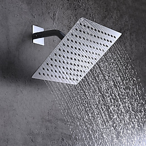 Shower Faucet Sets Complete,Rough-in Valve Included and Full Metal Components in Chrome Finish,Sumerain