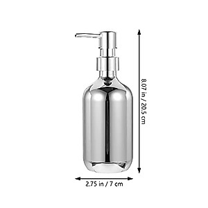 2pcs Lotion Bottle Clear Container Kitchen Soap Dispenser Clear Plastic Containers Shampoo Bottle Home Soap Bottle Hand Foaming Soap The Pet Push Type Travel Toner Bottle
