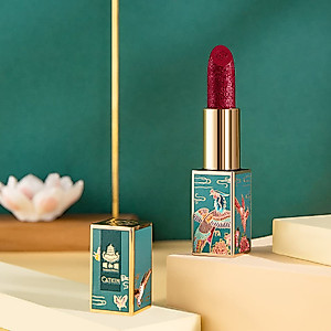 Catkin Rouge Matte Lipstick, Waterproof Long Lasting Satin Moisturizing Smooth Soft 0.13 Ounce-Chinese Style (CR139)