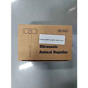 Upgraded Animal Repellent Outdoor,2 Pack Solar Animal Repeller with Motion Sensor Ultrasonic Cat Repellent Deer Repellent Devices Coyote Deterrent to Scare Raccoon Rabbit Squirrel Skunk Out of Yard