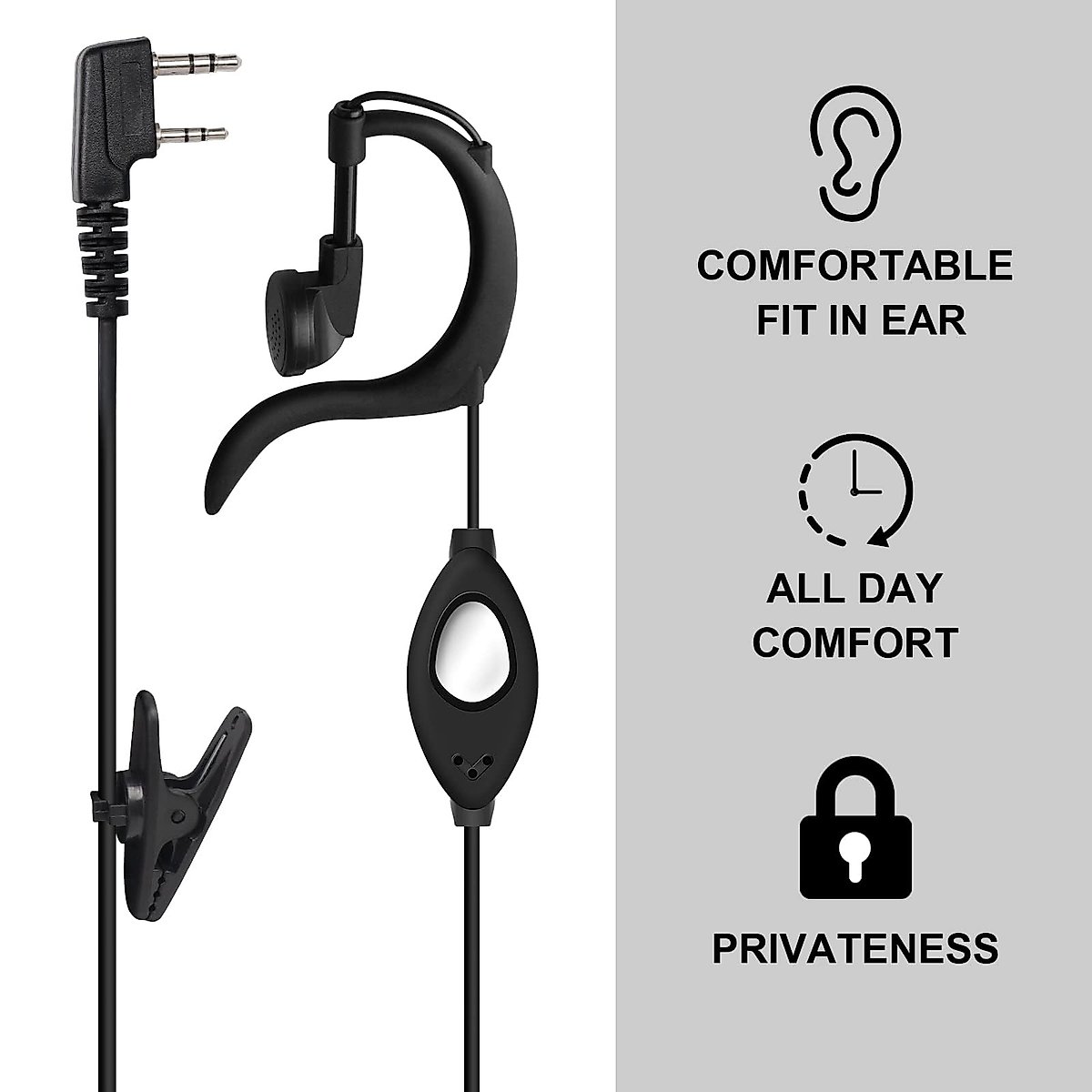 Baofeng UV-5R Ham Radio Handheld 8 Watt Two Way Radio Walkie Talkies with TIDRADIO Wireless Programmer Long Range Dual Band USB Rechargerable 3800mAh Battery Earpiece 2 Pack