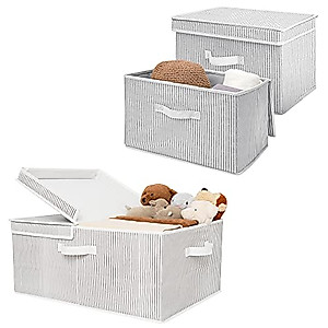 GRANNY SAYS Bundle of 1-Pack Extra Large Storage Bins for Closet & 2-Pack Closet Storage Bins
