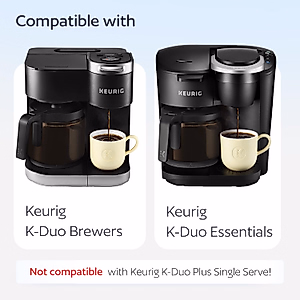 Reusable Keurig K Duo Coffee Filter for K-Duo Essentials and K-Duo Brewers Only - Carafe Basket Permanent Coffee Filters for Keurig Duo and K-Duo Essentials Coffee Makers Accessories by GoodCups
