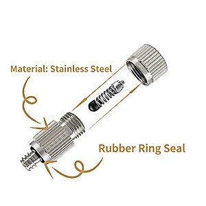 High Pressure Misting Nozzles for Outdoor Cooling System Outdoor Cooling Nozzle, UNC 10/24 Stainless Steel Misting Nozzles 0.012" Orifice (0.3mm), Silver Tone,30 Pcs