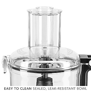 KitchenAid KFP0718BM Food Processor, 7 Cup, Black Matte (Renewed)