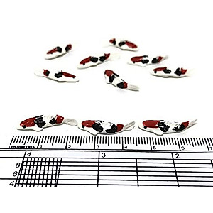 Lot of 12 Miniature Koi Fish Fairy Garden Supplies Animal Figurine Dollhouse Furniture GD#031