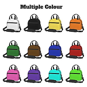 Midkepf Personalized Lunch Bag for Women Men, Custom Lunch Box with Photo Text, Customized Insulated Lunch Tote Bags for Office Picnic Travel - Double Sided Design