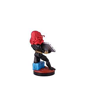 Exquisite Gaming: Marvel: Black Widow - Original Mobile Phone & Gaming Controller Holder, Device Stand, Cable Guys, Licensed Figure