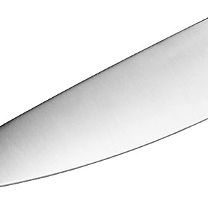 Hecef 6 Piece Kitchen Knife Block Set,All Metal Construction Hollow Handle Tapper Ground Knives & Double Sided Magnet Wood Knife Block