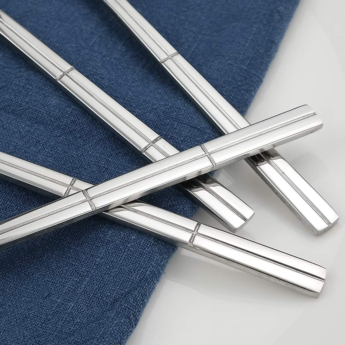 Lesbin Stainless Steel Flatware Dessert Spoon, Set of 12