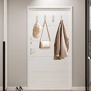 WODEGIFT 10 PCS Thickened Metal Wall Hook, Metal Wall Hooks for Coats, Heavy Duty Single Prong Wall Hooks with 20 Pieces Screws for Hanging Coats,Towel,Backpack, Hat, Dog Leashes, Coffee Mug