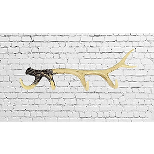 Rustic Decorative Faux Deer Antler Wall Mounted Wall Hanging Coat Hook (Large Size)