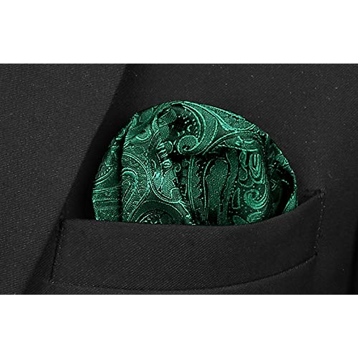 Alizeal Mens Paisley Tie Handkerchief Casual Floral Necktie Set