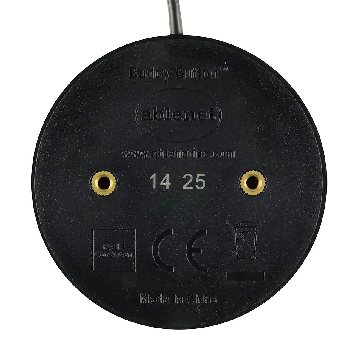 AbleNet Buddy Button Switch Red - Assistive Technology Interactive Switch for Communication and Accessible Play - Product# 57100