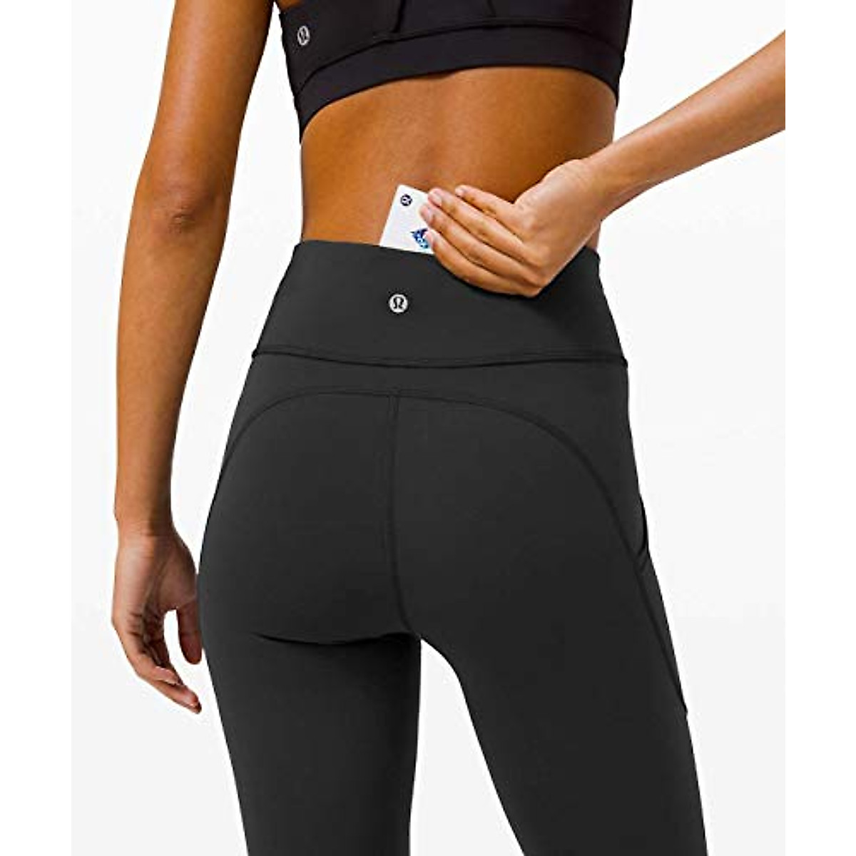 LULULEMON Invigorate High-Rise Crop 23" (Black, 4)