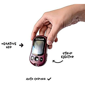 VetMate Dogs/Cats Diabetes Monitoring Starter KIT (Auto-Coding) - 1 Pet Blood Glucose Meter, 10 Test Strips, 1 Lancing Device, 10 Lancets, 1 Control Solution – Calibrated for Dogs and Cats