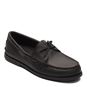 Sperry Men's Authentic Original 2-Eye Boat Shoe, Black, 10 M US