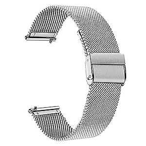 FitTurn Watch Band Compatible with Polar Vantage M/Vantage M2 Wrist Strap Compatible with Polar Grit X/Grit X Pro/Grit X Pro Titan Stainless Steel Watchband Metal Bracelet (2 Pack A)