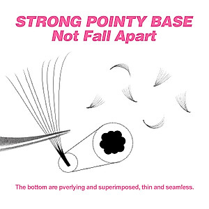 TDANCE YY Eyelashes Extension Lashes C Curl 0.07mm Thickness 8-15mm + Loose Fans 8D 0.05mm Thickness D Curl 8-15mm Mixed Length