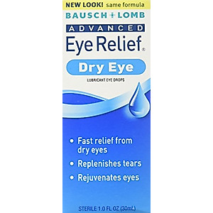 Bausch & Lomb Advanced Eye Relief Rejuvenation Lubricant Eye Drops, 1-Ounce (Pack of 3 (1 fl oz ea))