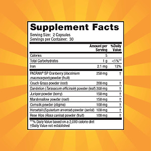 Nature's Secret Urinary Flush & Support with Cranberry Promotes Healthy Bladder & Urinary Tract - 8 Botanical Concentrate Blends to Flush & Soothe - Healthy Elimination & Detoxification - 60 Capsules