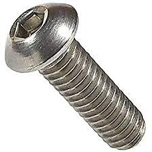 1/4"-28 x 1-3/4" Button Head Socket Cap Screw, Allen Socket Drive, 18-8 Stainless Steel, Full Thread - Quantity 25 - by Fastener Depot, LLC
