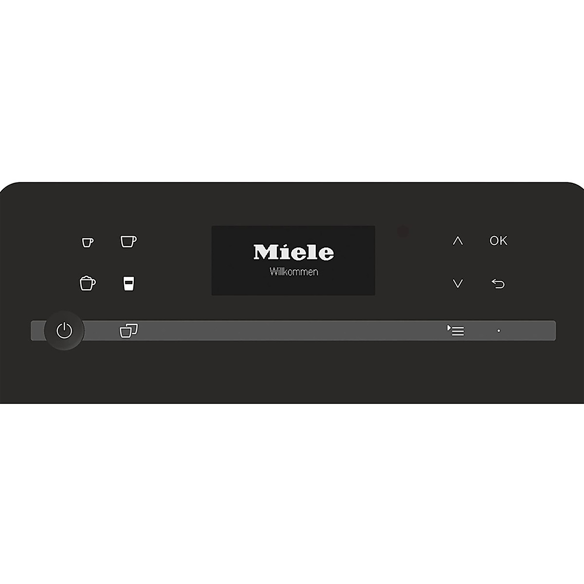 Miele CM 5510 Silence Automatic Coffee Machine in Rose Gold Pearl Finish with 33.8 oz MB-CM-G Glass Milk Container